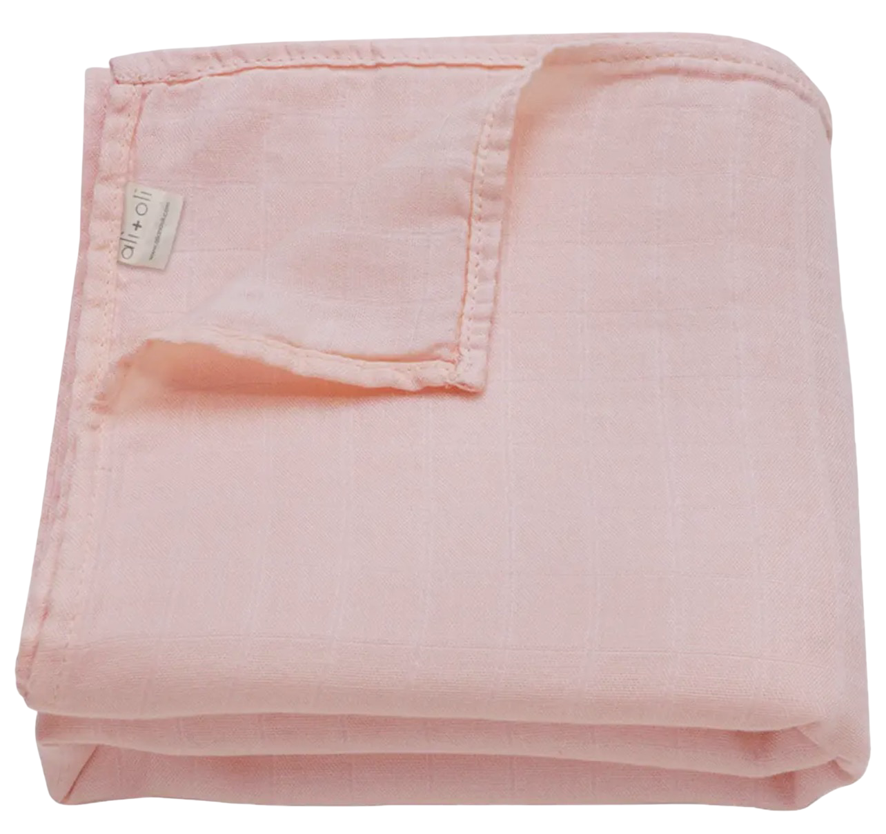 Soft Pink Bamboo Muslim Swaddle Blanket – Dazzle Me Pink and Blue